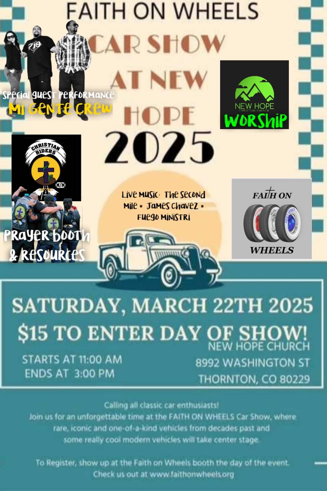 FAITH ON WHEELS Car Show - THE NEW FLO 107.1